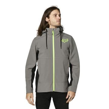 מעיל דוחה מים/מחמם פוקס אפור FOX PIT JACKET V23 – FIST RACING SHOP